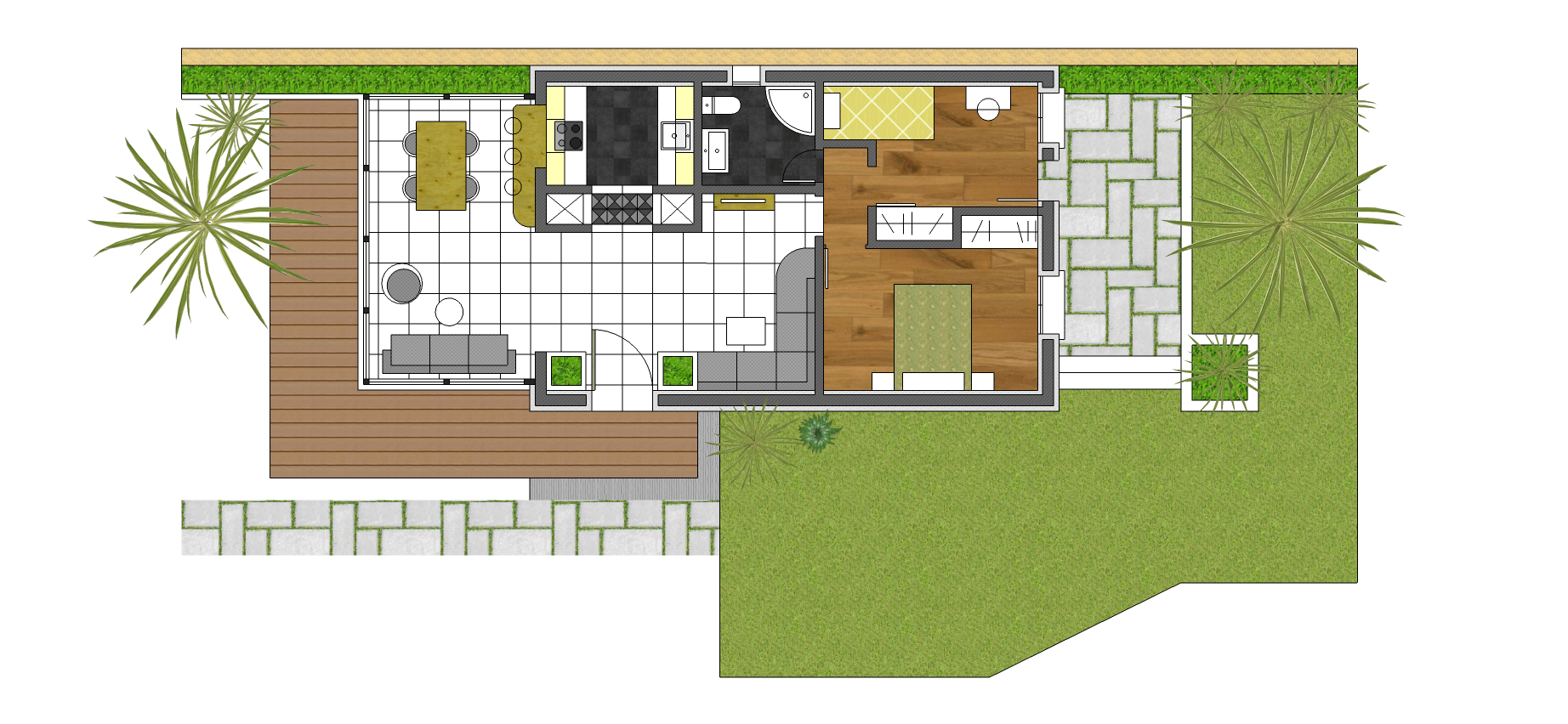 plan22 amenagement veranda - Inter arc